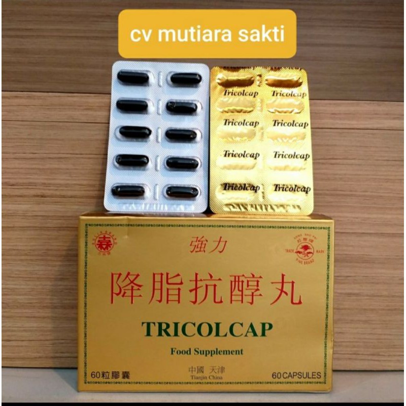 Jual TRICOLCAP obat kolestrol dan trigisit 60 kapsul | Shopee Indonesia