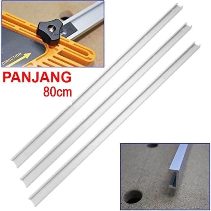 Jual Miter Track / Router Table Track / T Slot / Rel / Table Saw Track ...