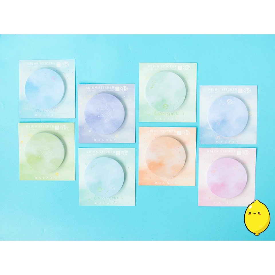 Jual Sticky Notes Bulat Pastel Galaxy Round | Shopee Indonesia