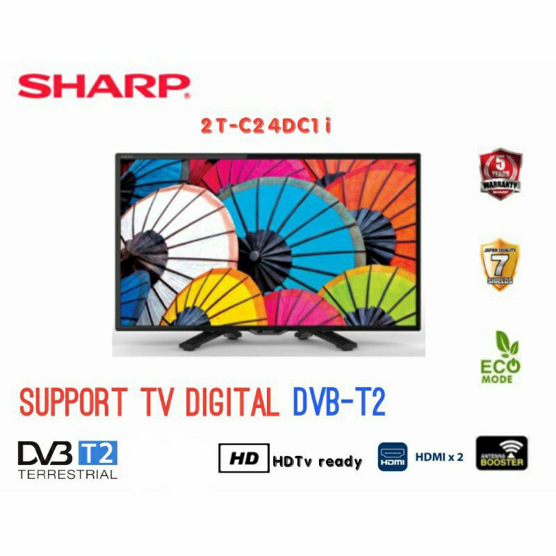 Jual DIGITAL LED TV SHARP 24 INCH 2TC24DC1I 2tc 24dc1 24DD1 USB MOVIE ...