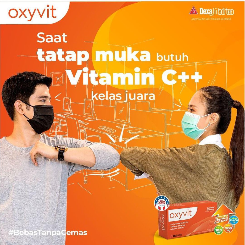 Jual Oxyvit 30 Kaplet - Vitamin C - Vitamin E - Vitamin A Betacarotene ...