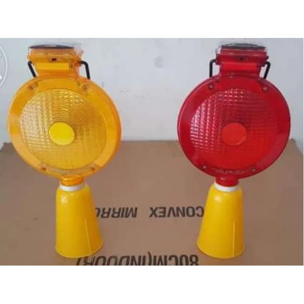Jual warning light solar traffic cone,lampu kerucut strobe light atas ...