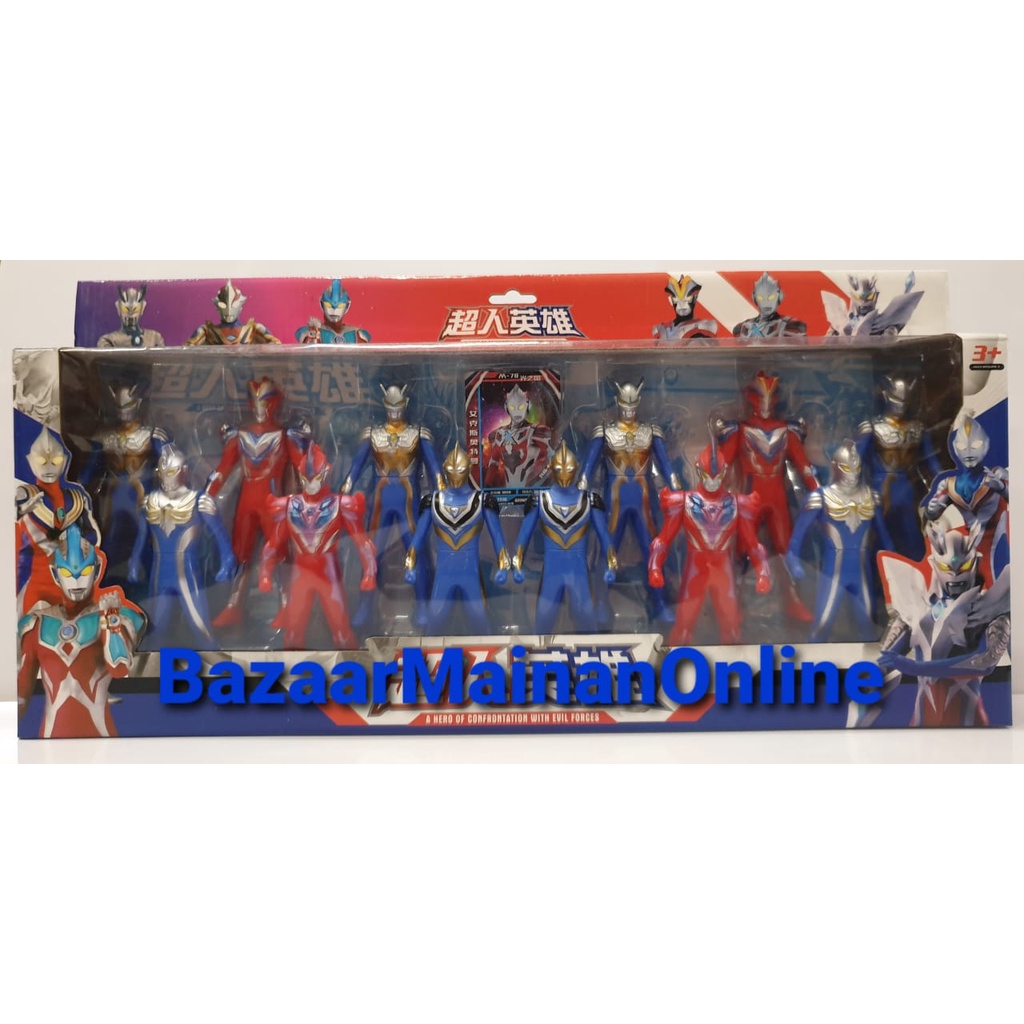 Jual Mainan Ultraman 12pc –2229-1- Bahan Plastik – SNI | Shopee Indonesia