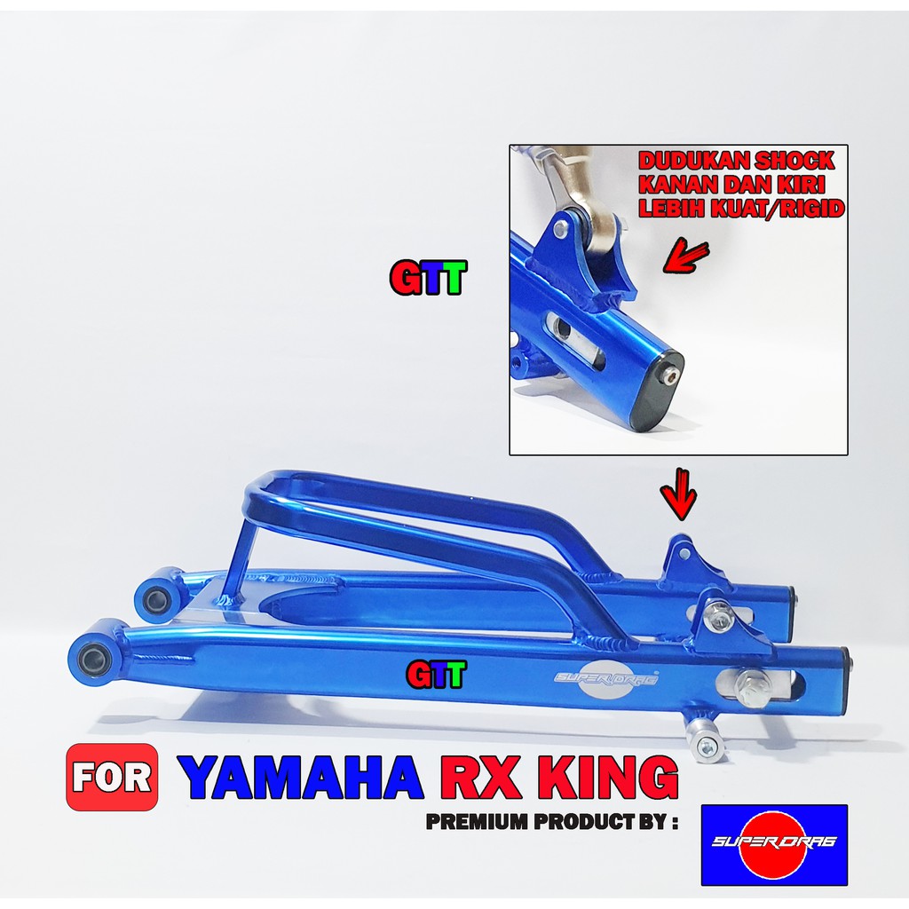 Jual SWING ARM ALUMINIUM YAMAHA RX KING SUPER DRAG STABILISER HADAP ...