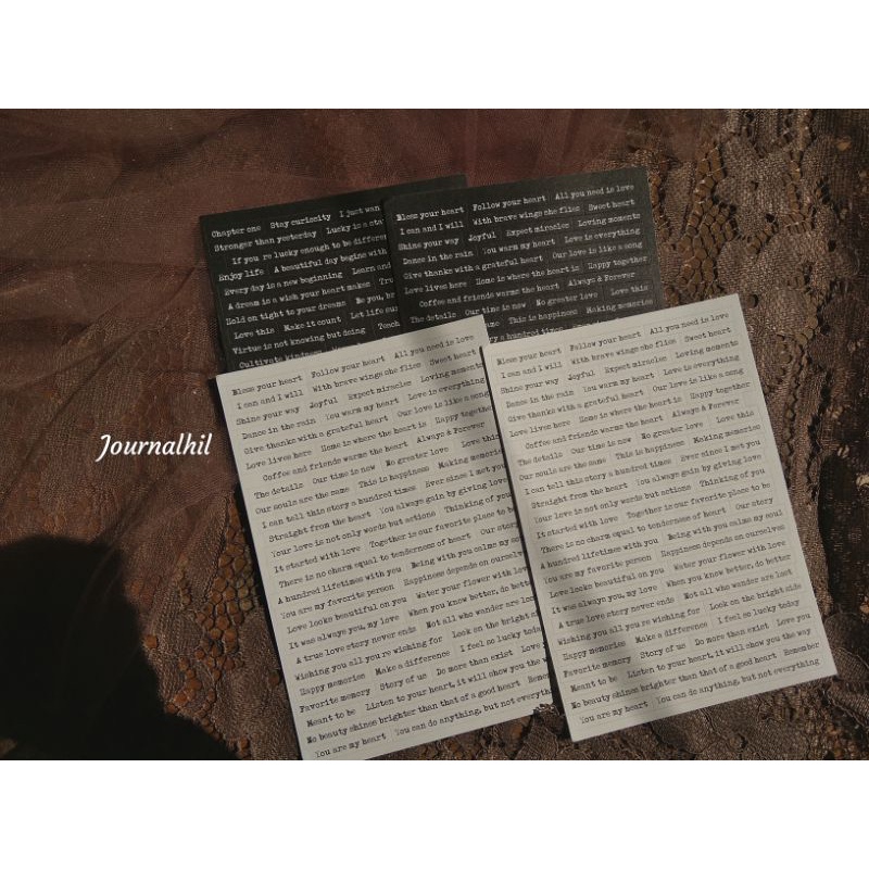 Jual sticker quotes kata kata aesthetic dekorasi journal scrapbook ...