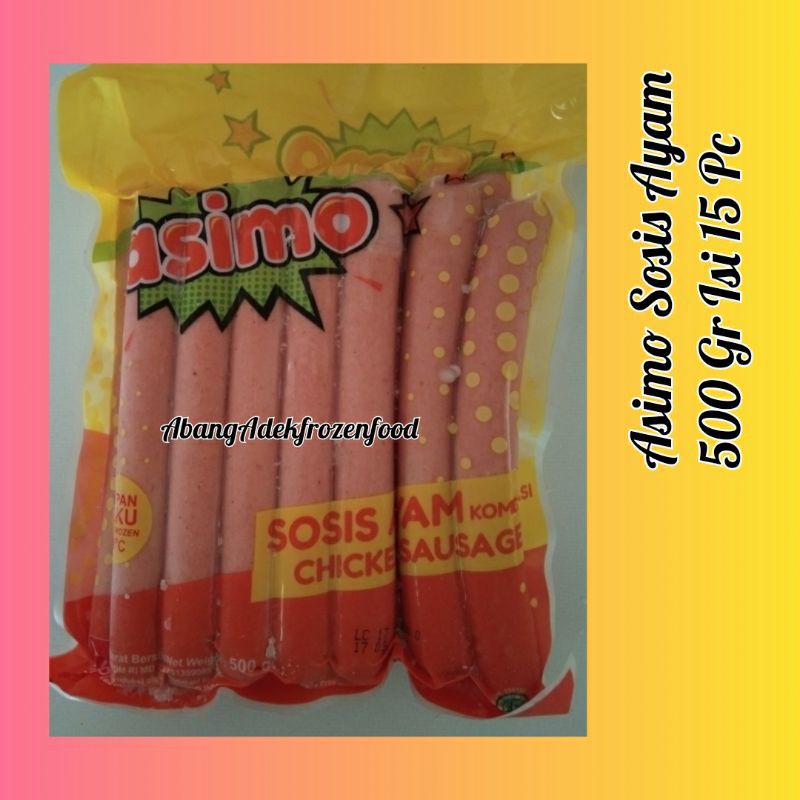 Jual Promo!! Asimo Sosis Ayam 500 Gr (Produk CP Fiesta, Champ, Akumo ...