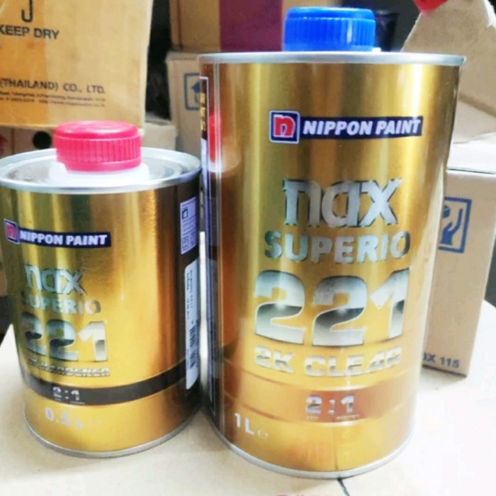 Jual Clear coat nax superio 221 nippon paint | Shopee Indonesia