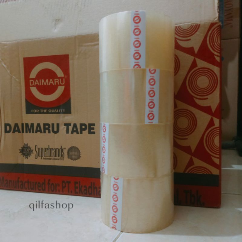 Jual Lakban DAIMARU Bening 72 mm × 100 meter | Isolasi Berkualitas Original Daimaru Tape OPP ...