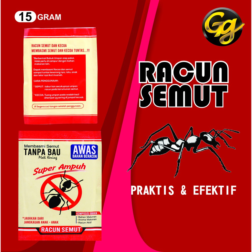 Jual OBAT SEMUT SUPER AMPUH 15 GRAM PEMBASMI SEMUT RACUN SEMUT | Shopee Indonesia