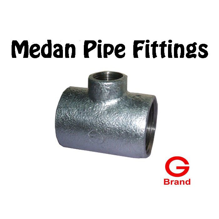 Jual Reducer Tee Galvanis Besi 1-1/4" x 3/4" drat Dalam BSPT (G) vlok ...