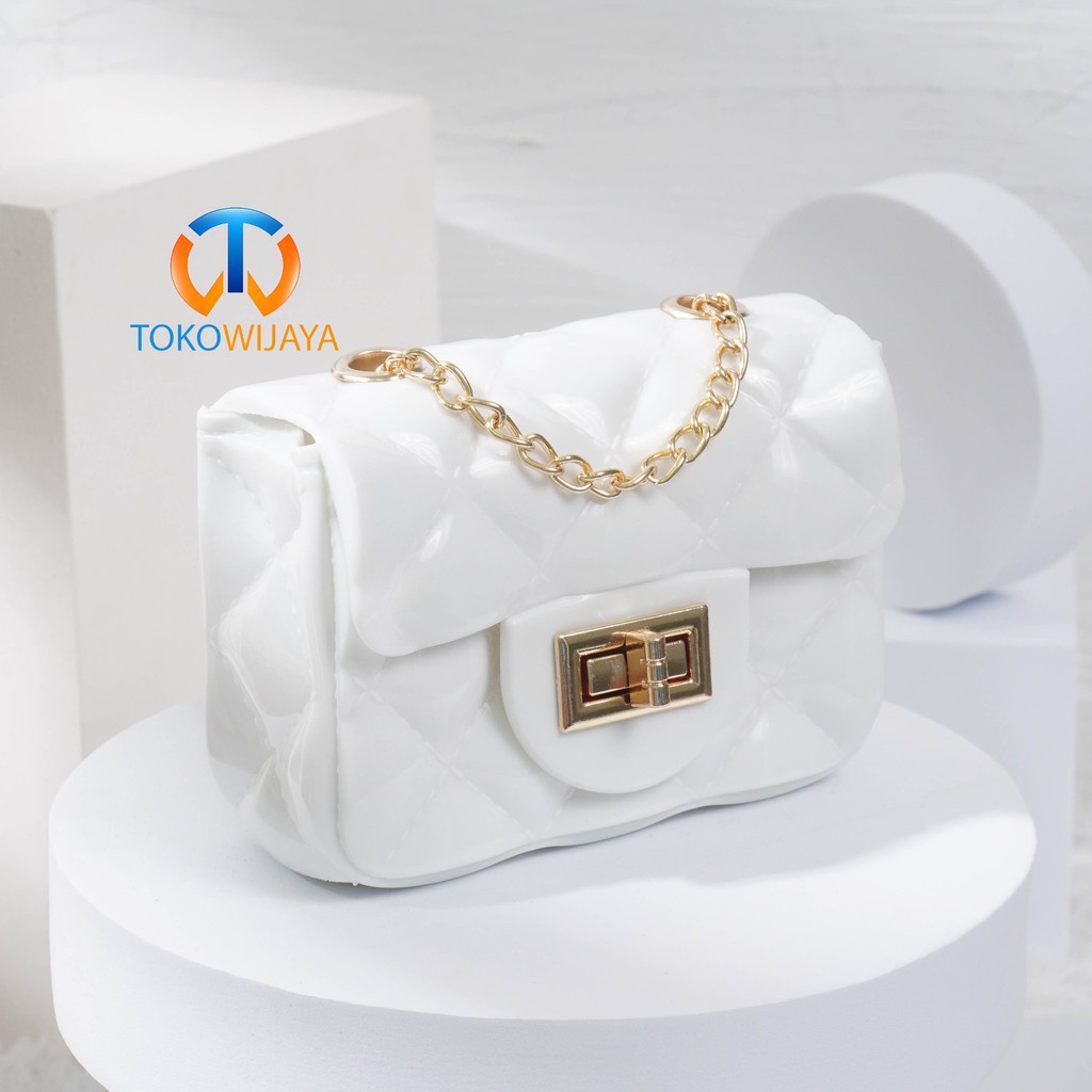 Jual Tas Jelly Glossy Mini Kotak | Tas Jelly Mini Rubber | Tas Mini ...