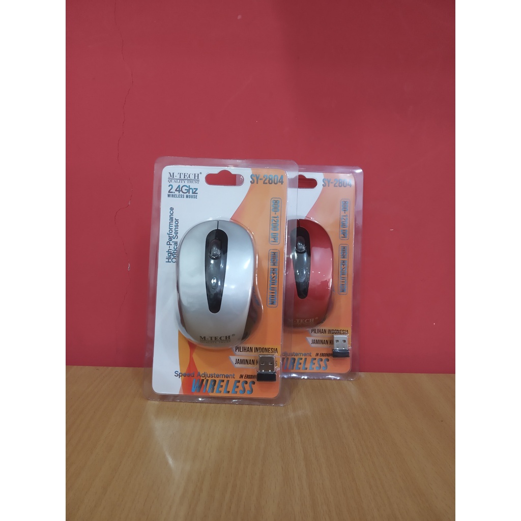Jual Mouse Wireless MTECH tipe 2804 | Shopee Indonesia
