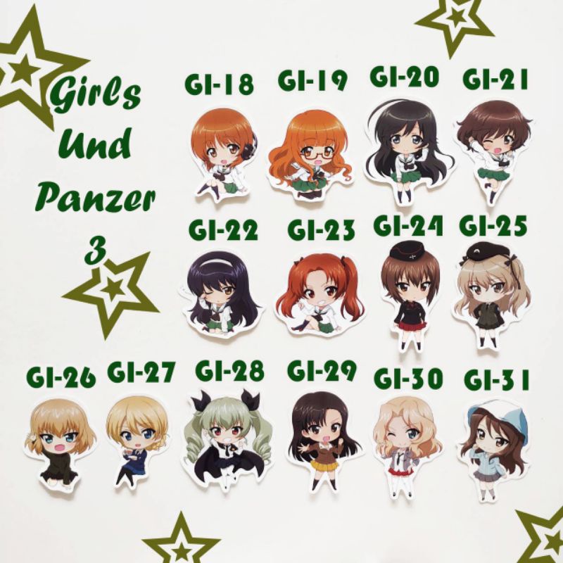 Jual Sticker Anime Girls und Panzer 3 Merchandise | Shopee Indonesia