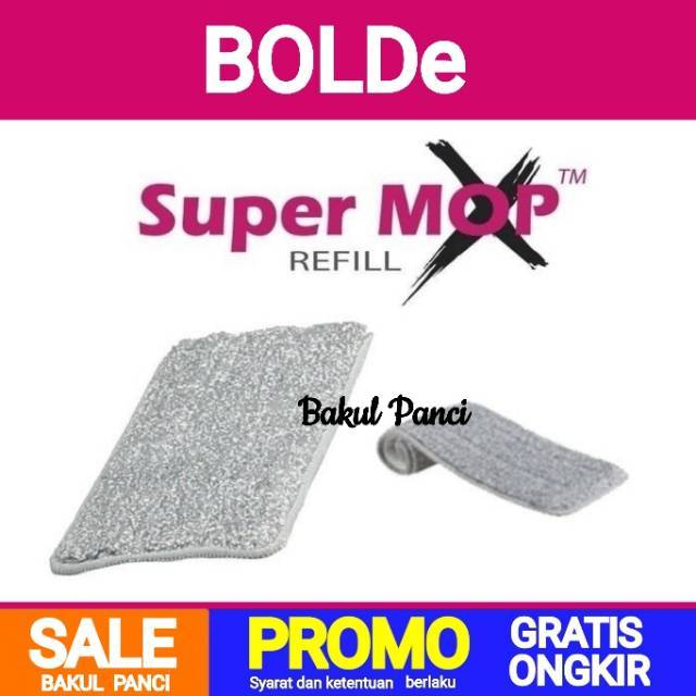 Jual BOLDe REFILL SUPER MOP X BOLDe - Kain Pel Refil Microfiber Super ...