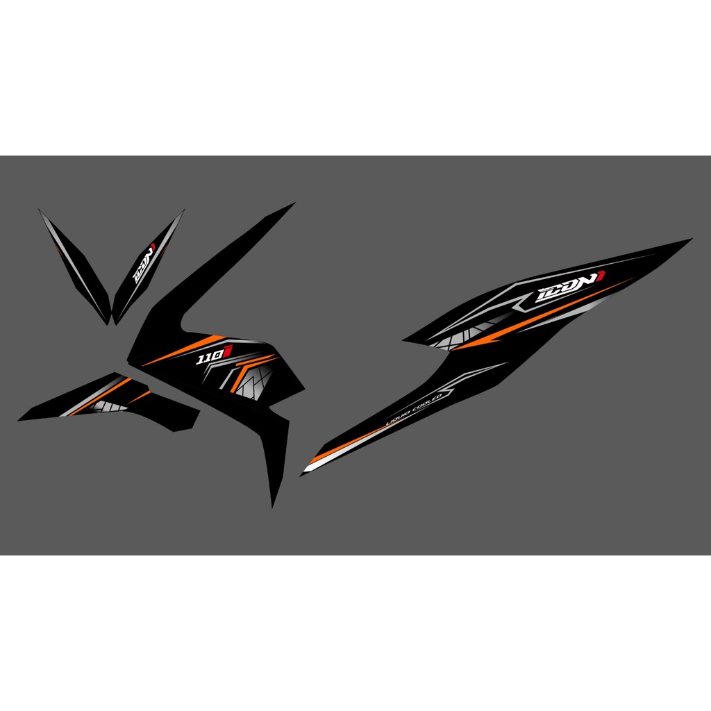 Jual STRIPING BEAT 2020 DELUXE VARIASI BAHAN TRANSPARAN SIMPEL DESIGN ...