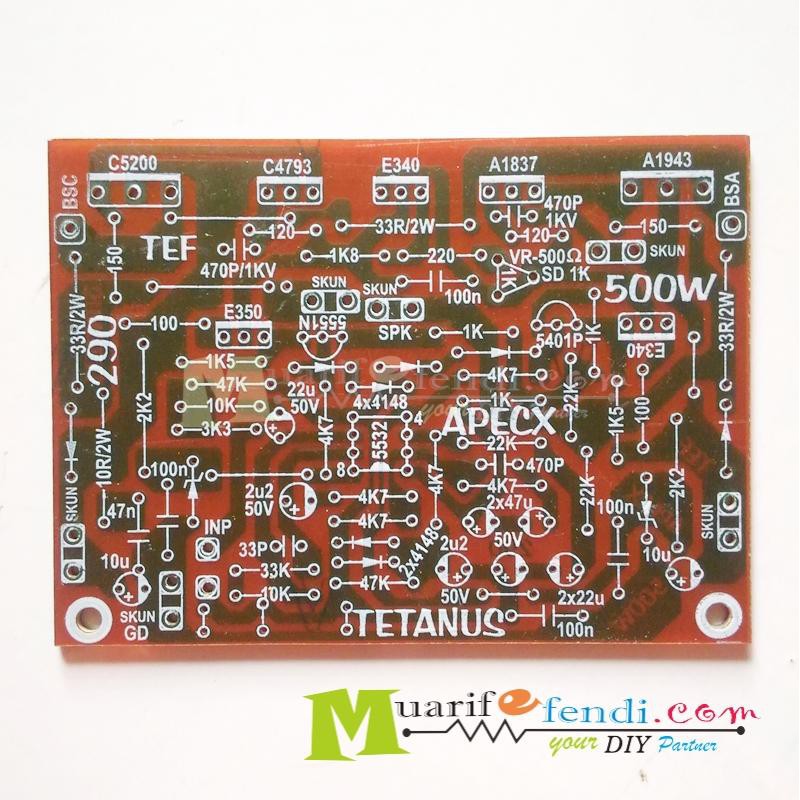 Jual PCB Power Amplifier 500Watt APEX TEF TETANUS | Shopee Indonesia