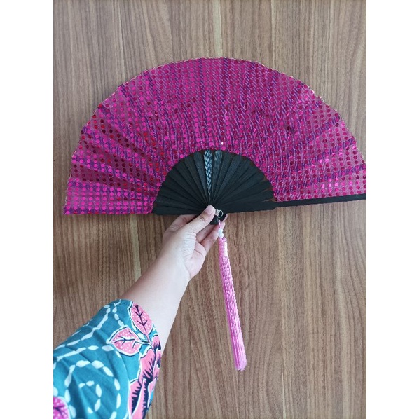 Jual Kipas Bling Bling Tari size 25cm | Shopee Indonesia