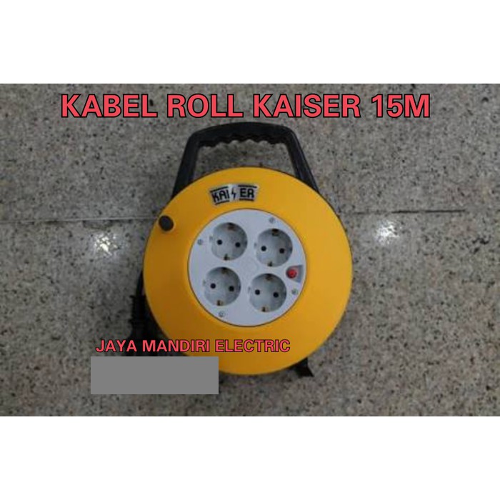 Jual Kabel Rol KAISER 15M / CABLE ROLL 15METER / GULUNGAN 15 M METER ...