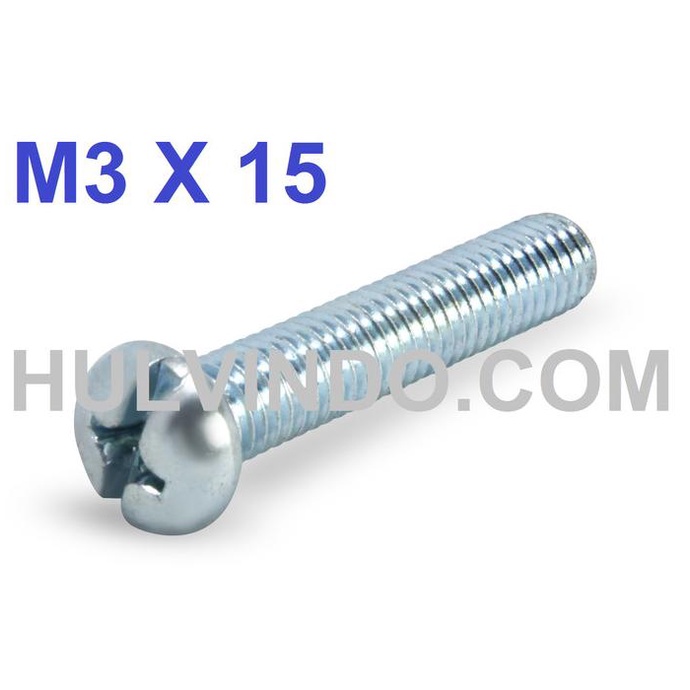 Jual BAUT JP FLAT HEAD M3 X 15 | ISI 500PCS | Shopee Indonesia