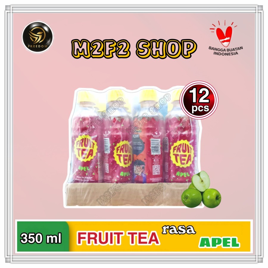 Jual Fruit Tea Apple | Apel Botol Pet - 350 ml (Kemasan Karton ...