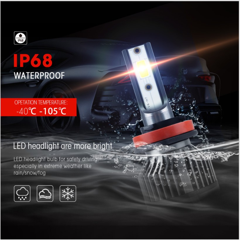 Jual BZL LAMPU LED MOBIL H4 H11 H8 H9 H16 HB3 HB4 H1 HIR2 9012 SEPASANG | Shopee Indonesia