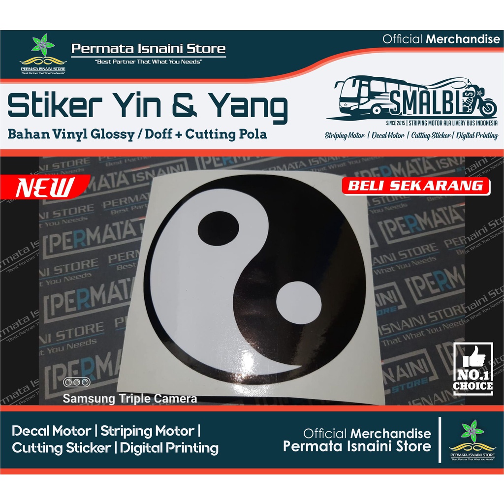 Jual Sticker Stiker Yin Yang Vinyl Glossy / Doff by PIS | Shopee Indonesia