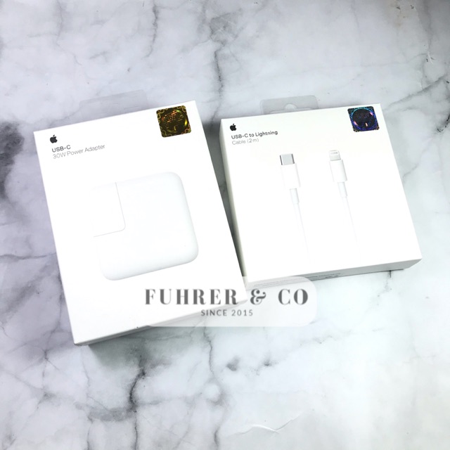 Jual Charger iP 13 Pro Max 14 Pro Max Fast Charging 30W with Kabel USB ...