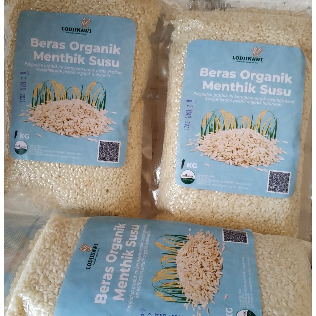 Jual Beras Menthik Susu Organik Sehat || Harga Terjangkau Kemasan 1 Kg ...
