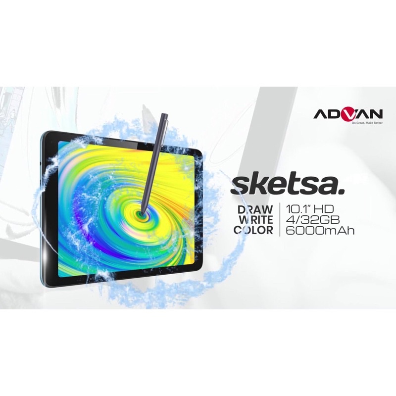 Jual Advan Sketsa 10" 4/32GB + Stylus (Garansi Resmi) | Shopee Indonesia