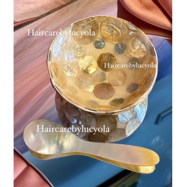 Jual mangkok masker aesthetic kerang (bulat gold) | Shopee Indonesia