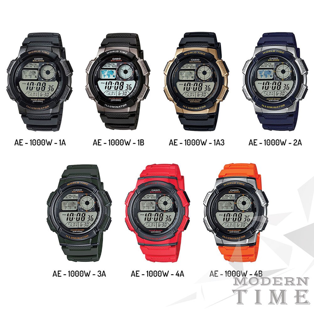 Jual Casio Original semua variasi AE-1000W Jam Tangan Pria - Digital - Karet | Shopee Indonesia