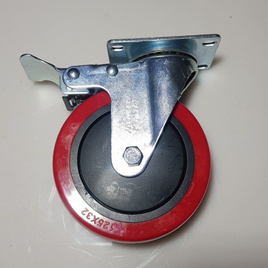 Jual Roda PUB Merah Ranger Germany 5" (muter+Rem) | Shopee Indonesia