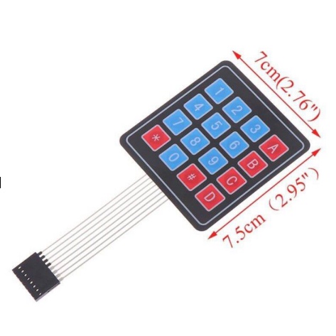 Jual KEYPAD 4X4 MATRIX ARRAY 16 KEY MEMBRANE MEMBRAN SWITCH KEYPAD / | Shopee Indonesia