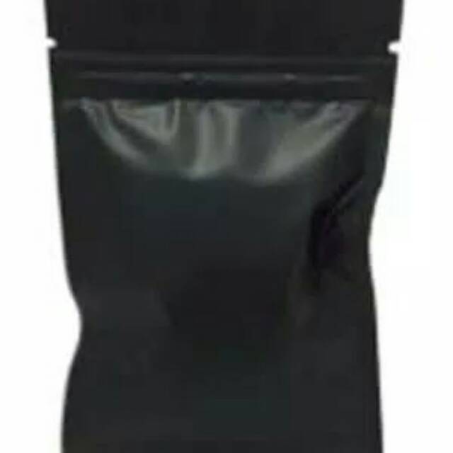 Jual 10x15 Black Matte non standing packaging ziplock bag kemasan hitam ...