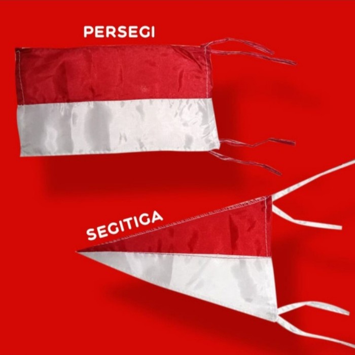 Jual Bendera Kecil Bendera Gantung Bendera Segitiga Merah Putih Motor ...