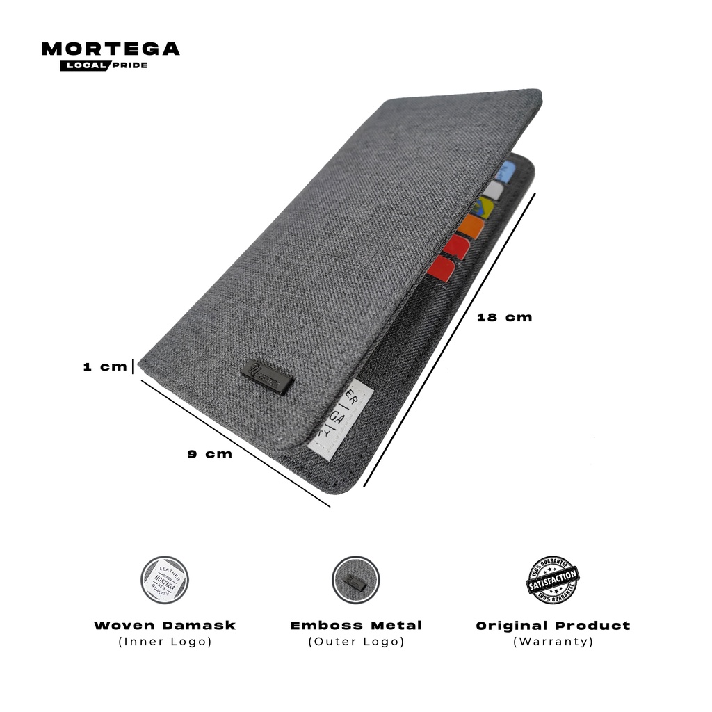 Jual Dompet Mortega Kanfas Panjang Unisex Premium Wallet - Dompet Lipat ...