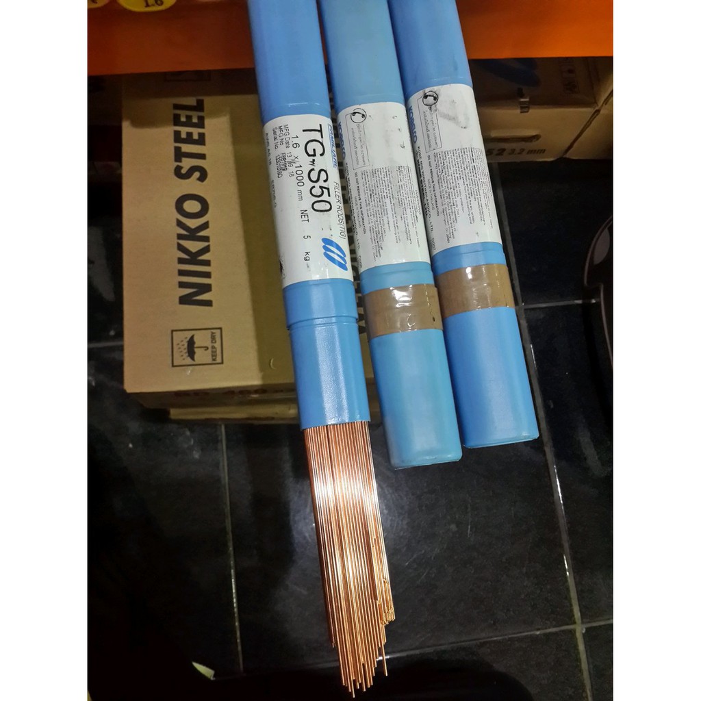 Jual Dijual Kawat las TIG BESI TGS-50 1.6 mm per kg KOBE FAMILIARC terbaik | Shopee Indonesia