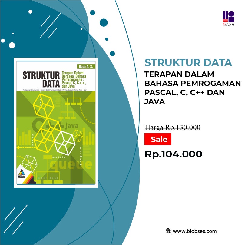 Jual Buku Struktur Data Terapan Dalam Bahasa Pemrograman Pascal C C