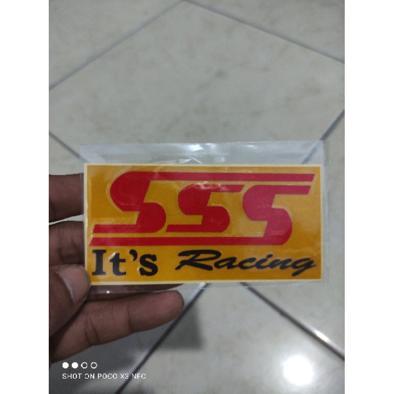 Jual stiker sss it's racing - printing stiker sss | Shopee Indonesia