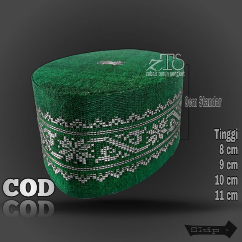 Jual PECI TENUN SONGKET KOPIAH MELAYU DIPAKAI PESANTREN PERNIKAHAN IJAB ...