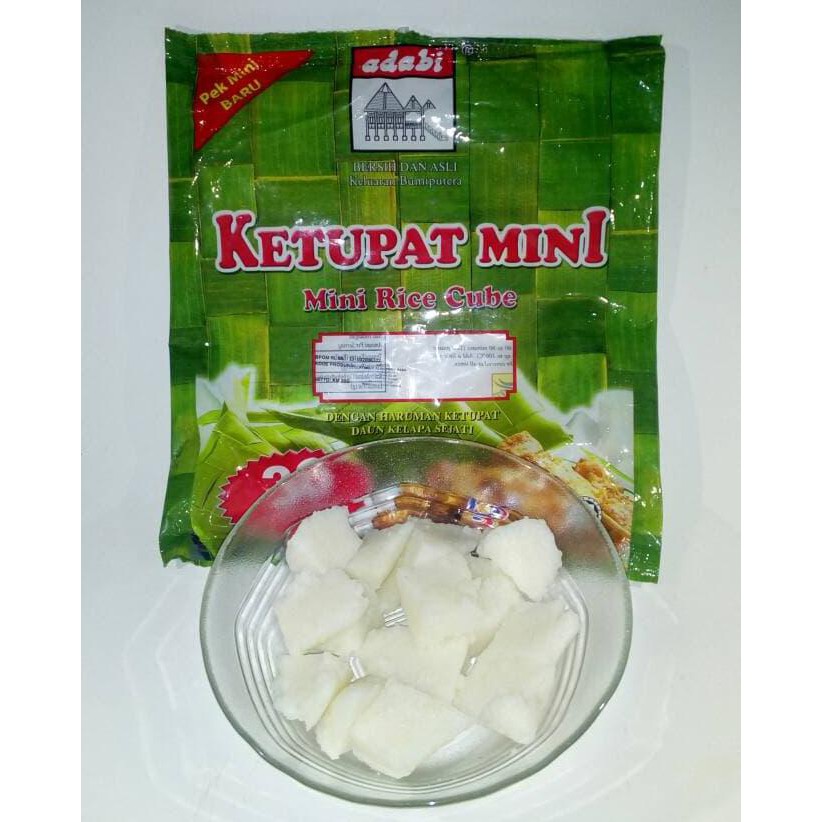 Jual KETUPAT BANTAL MINI Rice Cube Adabi Isi 30 Bungkus SUPER MURAH ...