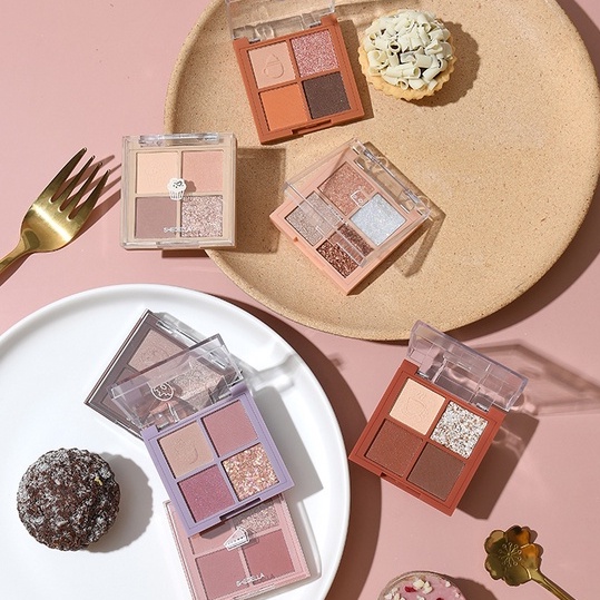 Jual KKV - SHEDELLA Afternoon Tea Series Four Color Eye Shadow - 05 ...