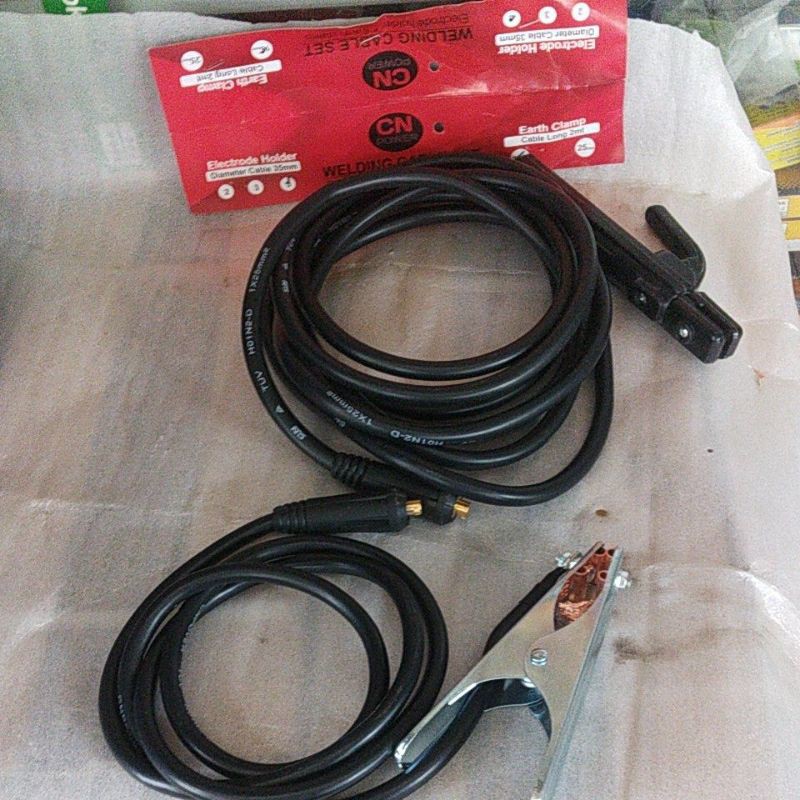 Jual Paket Set Stang Las & Stang Masa & kabel 5 Meter Stang Las Listrik ...