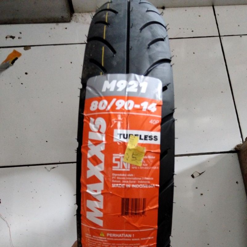 Jual Ban Tubles Matic MAXXIS M921 80/90-14 Tubeless 100% Original Ban ...