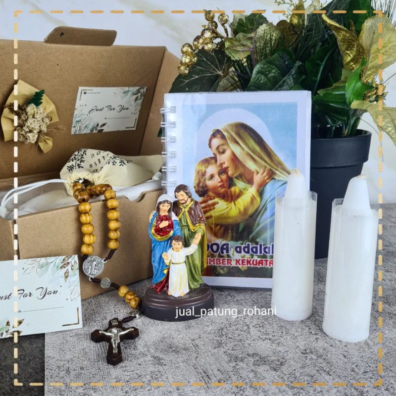 Jual Set Hampers Hadiah Rohani Katolik Keluarga Kudus Komplit | Shopee ...