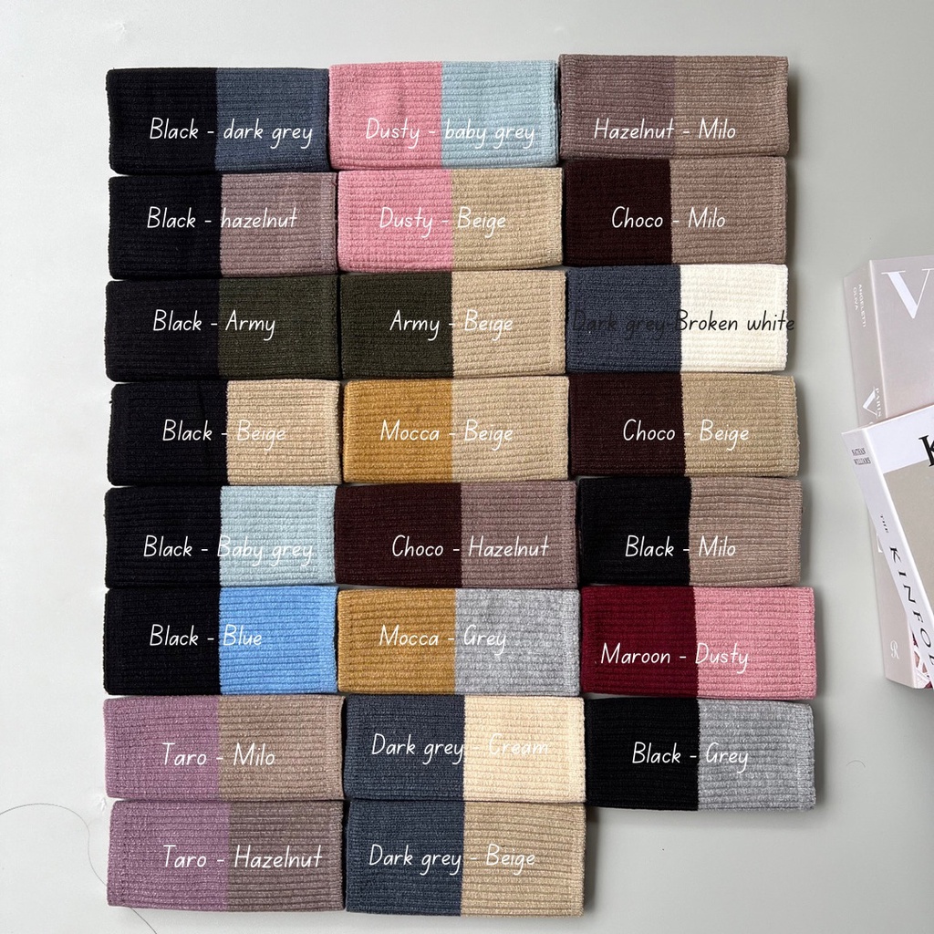 Jual Inner Rajut/Bandana Premium Twotone | Shopee Indonesia