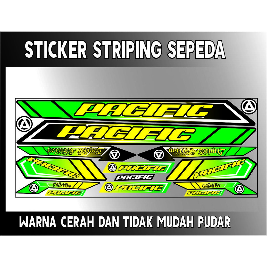 Jual sticker striping sepeda pacific custom art stiker BIKE | Shopee ...