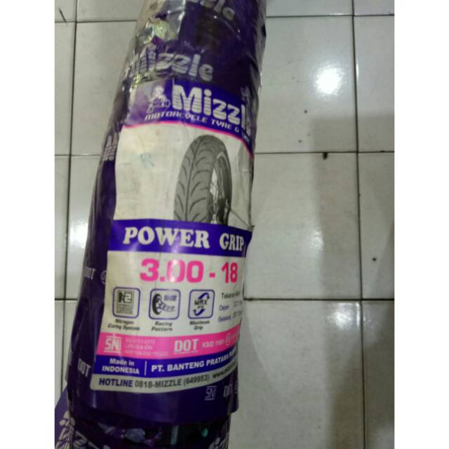 Jual Ban Mizzle 300-18 Power Grip Tanpa Ban Dalam | Shopee Indonesia