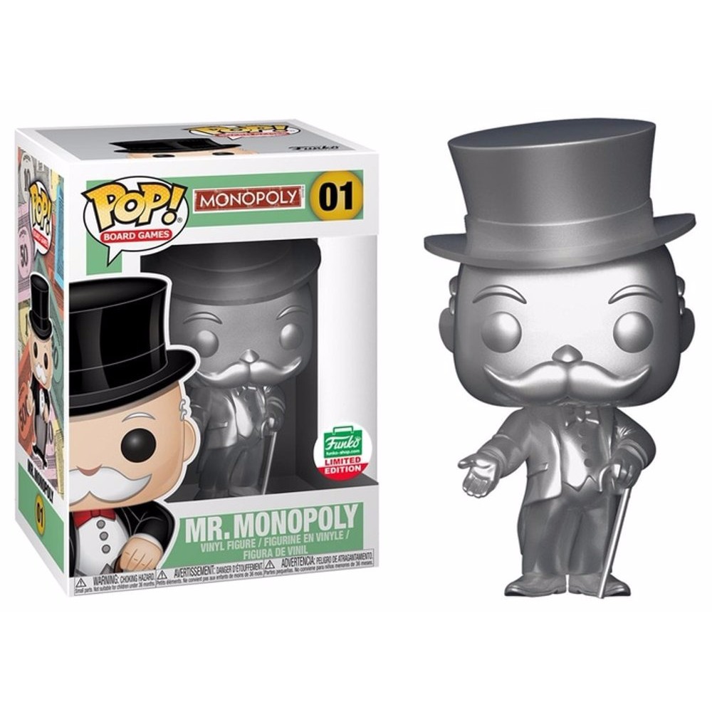 Jual Funko POP Board Games Monopoly Mr Monopoly Silver Exclusive ...