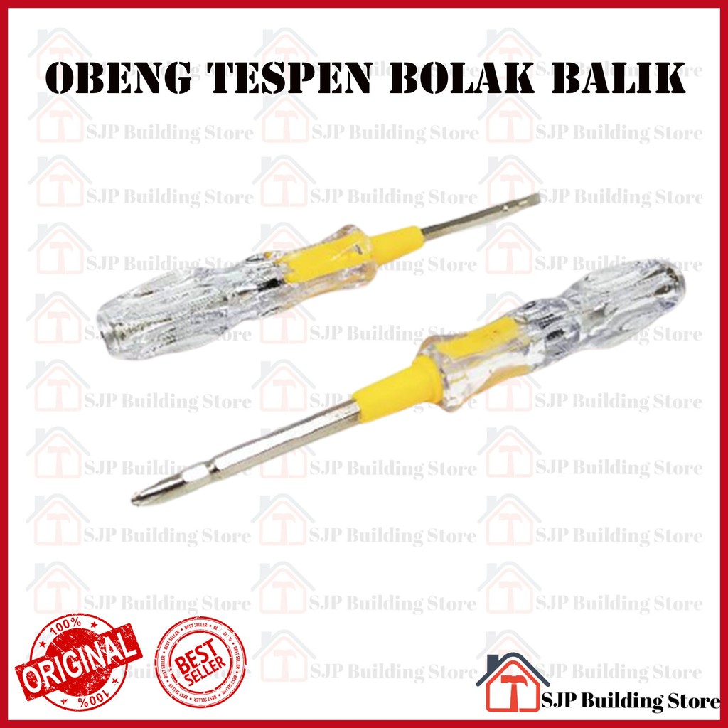 Jual [COD] OBENG DAN TESPEN JADI 1 (2IN1) - MATA OBENG PLUS ATAU MINUS ...